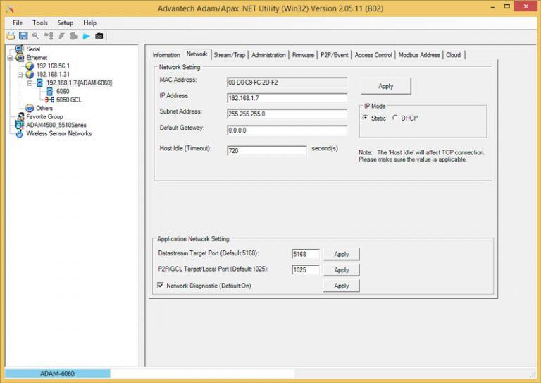 Module Adam 6000 et Adam .NET Utility - informatique Industrielle & IIoT
