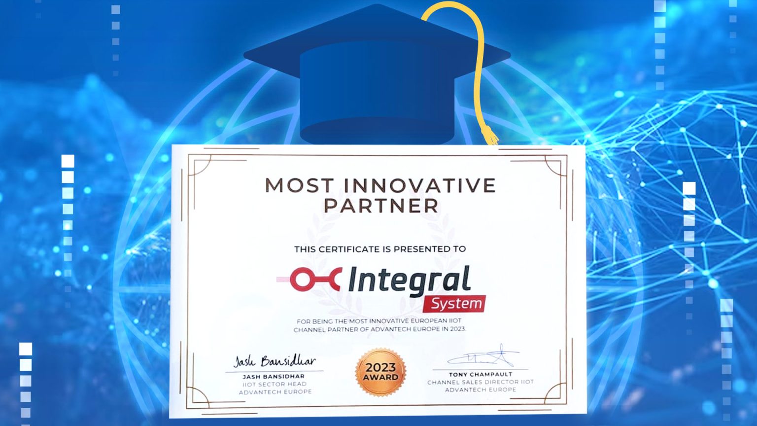 Integral system reconnu "partenaire innovant" par Advantech ! - informatique Industrielle & IIoT